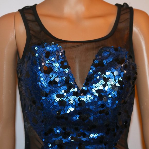 Trixxi | Dresses | Trixxie Blue Sequin Mini Dress | Poshmark